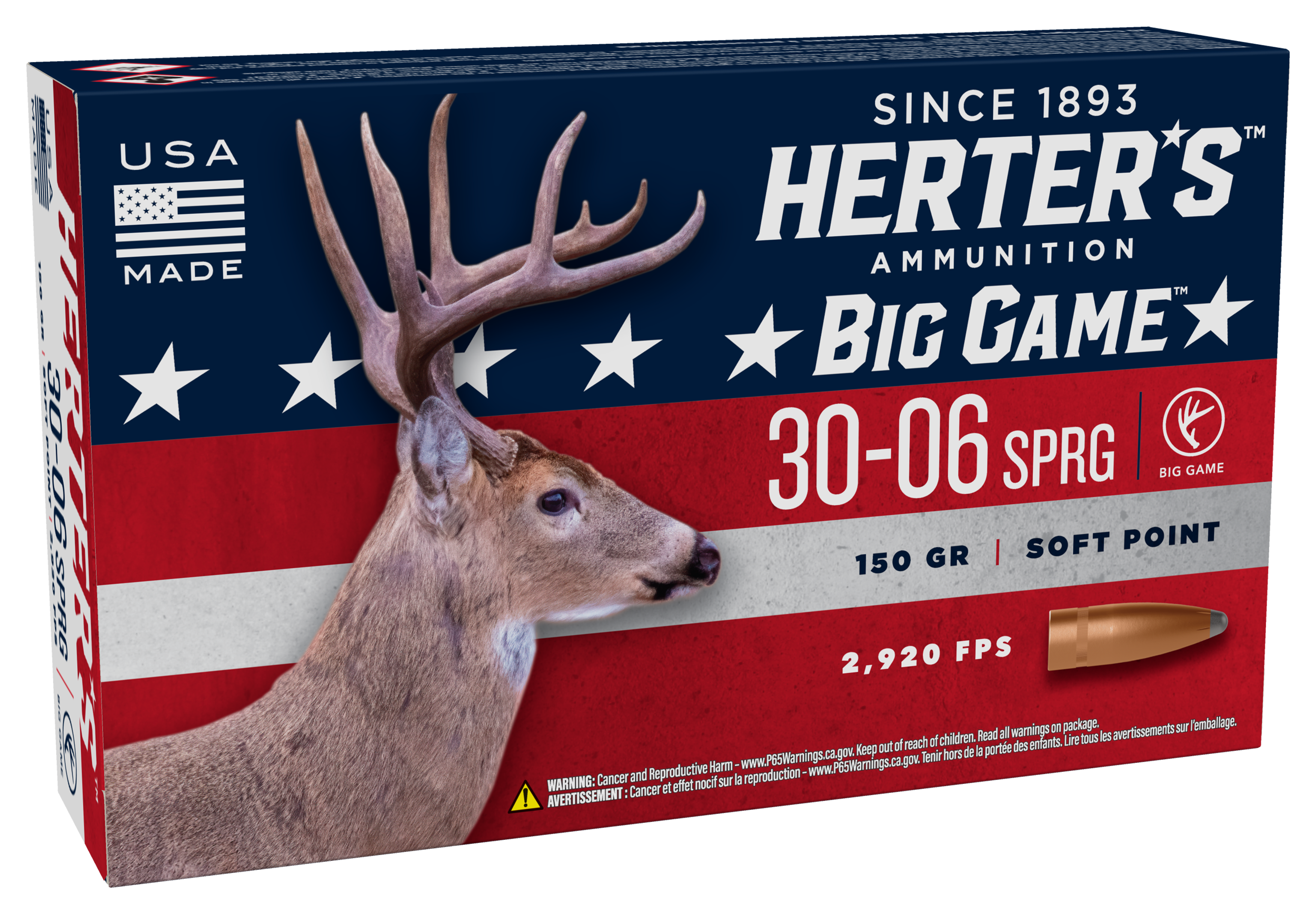 Herter's .30-06 Springfield 150 Grain Soft Point Centerfire Rifle Ammo ...